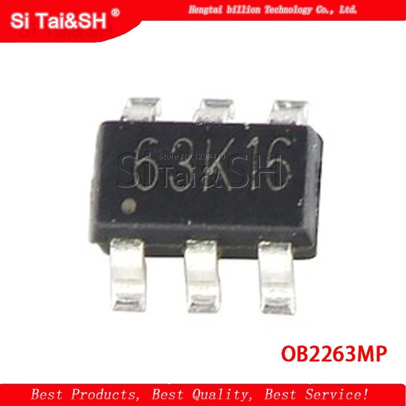 20pcs Ob2263mp Ob2263 Chip Type: 63a Sot23-6 Current Mode Pwm Controlle ...