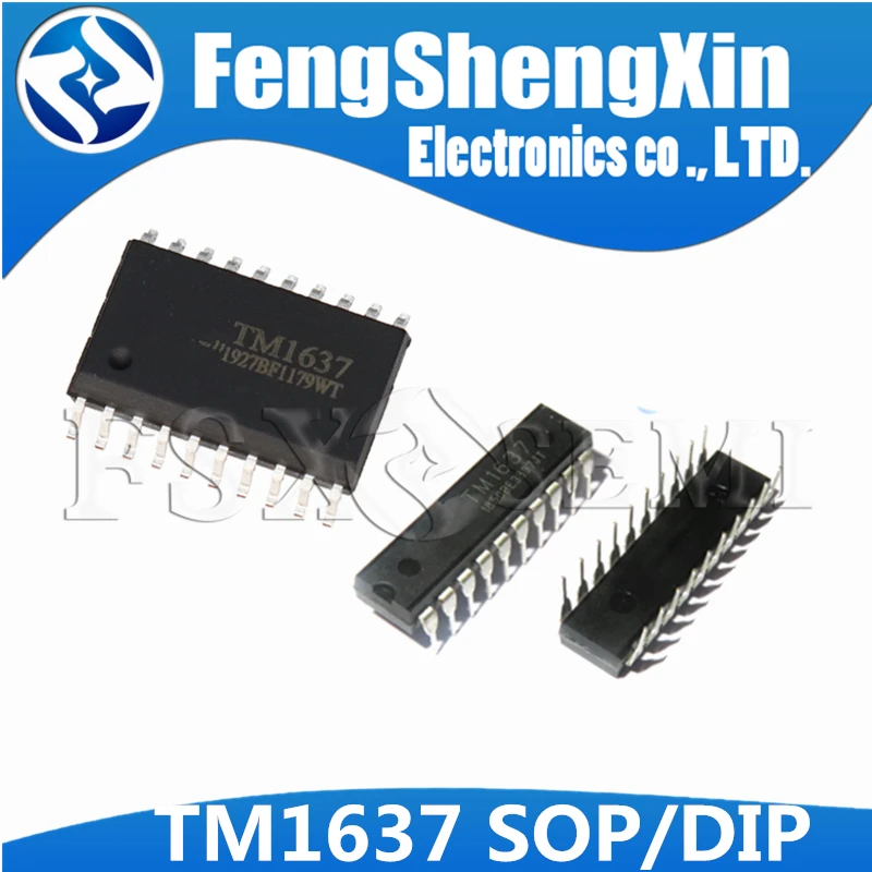5pcs TM1637 DIP-20 1637 DIP DIP20 SOP-20 SMD integrated circuit IC LED ...