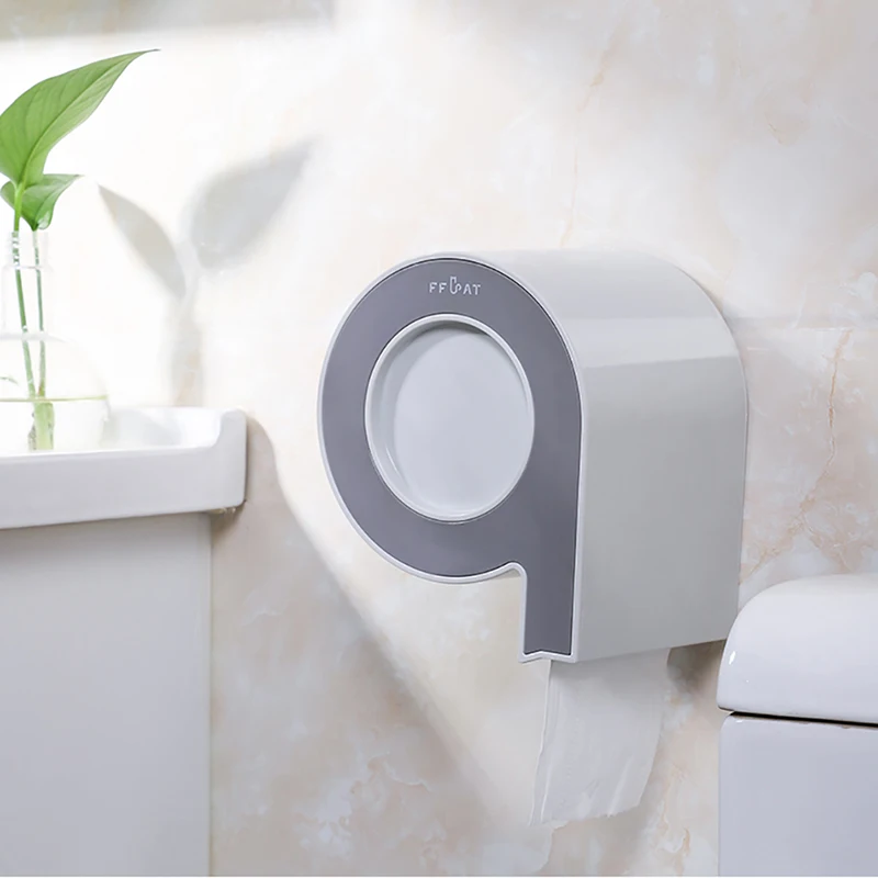 Suporte de papel higiênico fixado na parede dispensador de papel higiênico caixa de ...