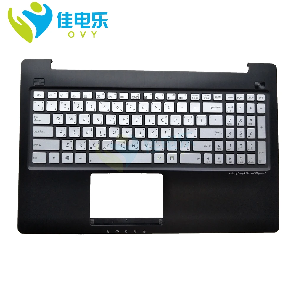 Arabic-Notebook-Keyboard-Backlight-For-Asus-N550-N550JK-N550JX-N550JA-N550JV-Backlit-Palmrest ...