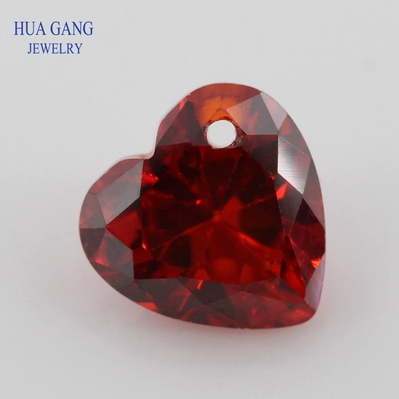 Single-Hole-Synthetic-Garnet-Gemstone-Beds-AAAAA-Heart-Shape-Garnet-Gem ...