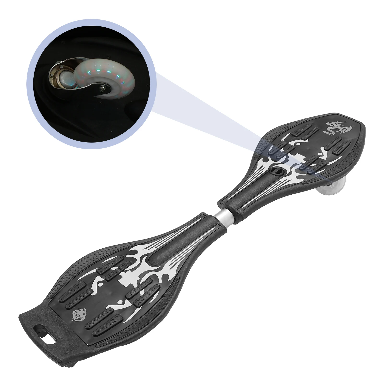 Skate-de-2-rodas-com-roda-de-glitter-cor-preta-para-adulto-e ...