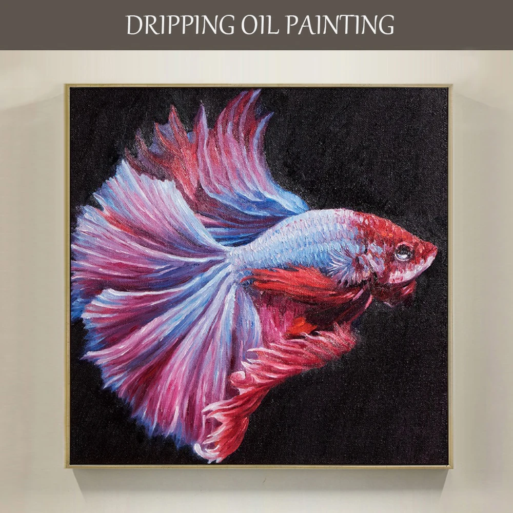 Betta Fish Oil Painting