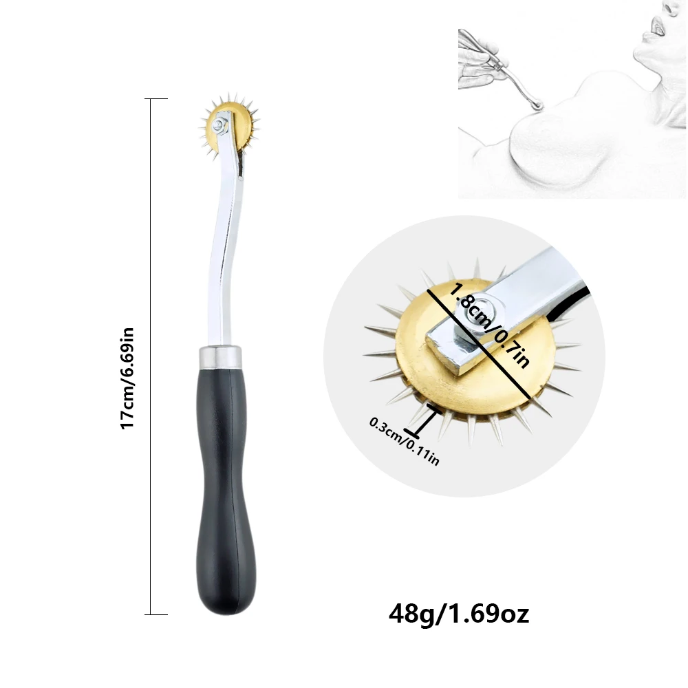 의료 진단 반사 해머 핀 휠 Wartenberg 풍차 핀 휠 섹스 기어 롤러 바디 자극기 성인 게임 섹스 토이