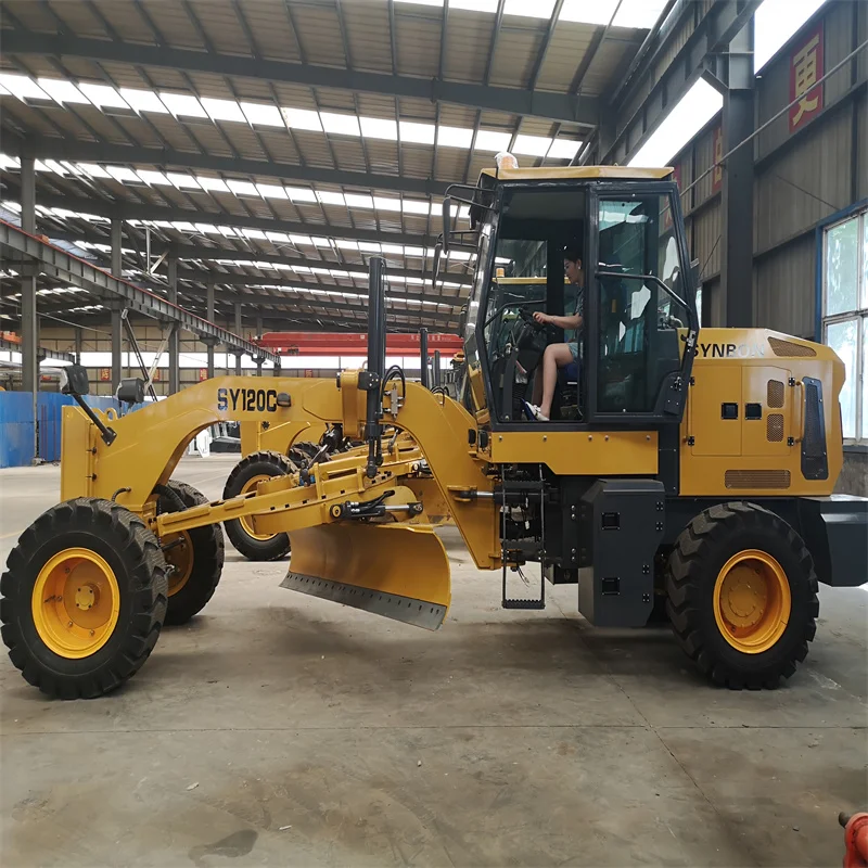 Sy120c Synbon Mini Motor Grader High Efficiency Road Construction ...