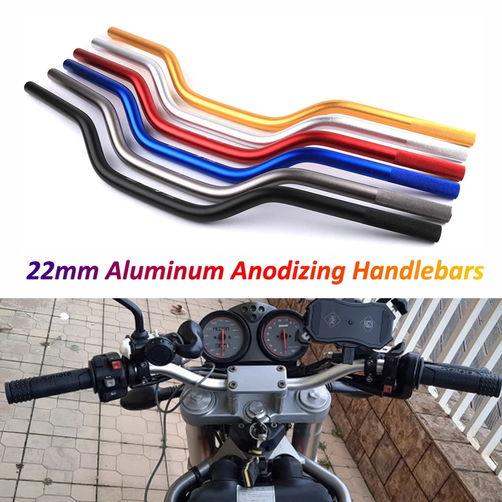 Motorcycle-22mm-Handlebar-CNC-Aluminum-Alloy-Handle-Bars-for-Honda ...