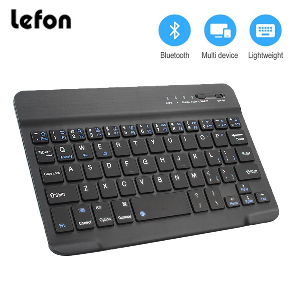 Lefon-Mini-Russian-Keyboard-Wireless-Bluetooth-Keyboard-Rechargeable ...