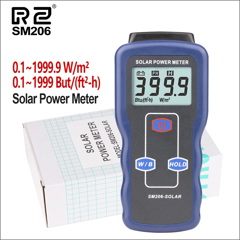 RZ-Digital-Solar-Power-Meter-Sun-Light-Energy-Radiation-Handheld ...