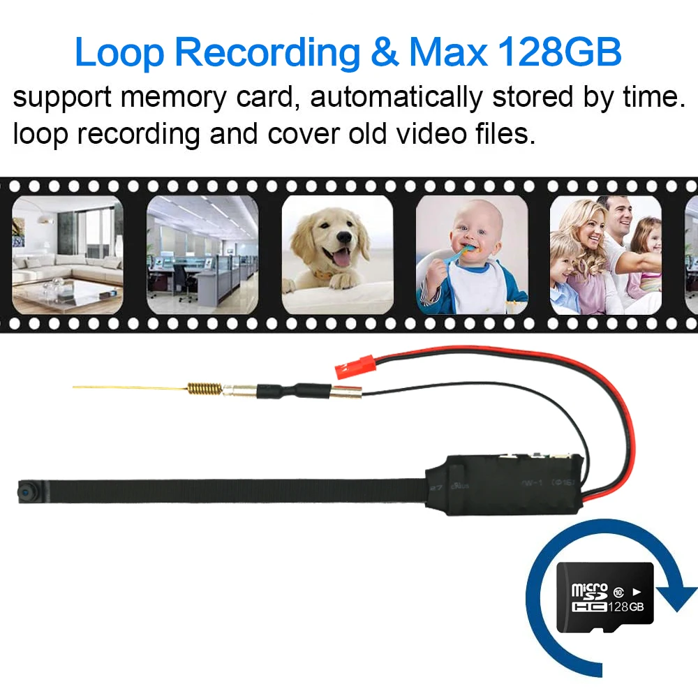 Caméra miniature,Mini caméra réseau Portable ip Wifi HD 1080P, Module ...