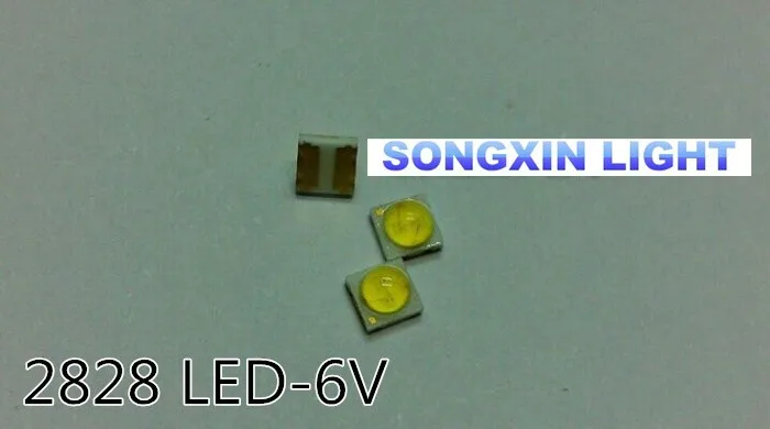 50PCS For Sharp LED Backlight High Power LED 0.8W 2828 6V Cool white ...