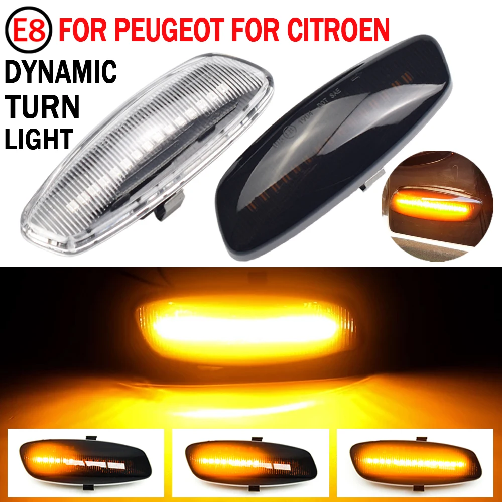 Dynamic-Flashing-Led-Side-Marker-Turn-Signal-Light-For-Citroen-C4 ...