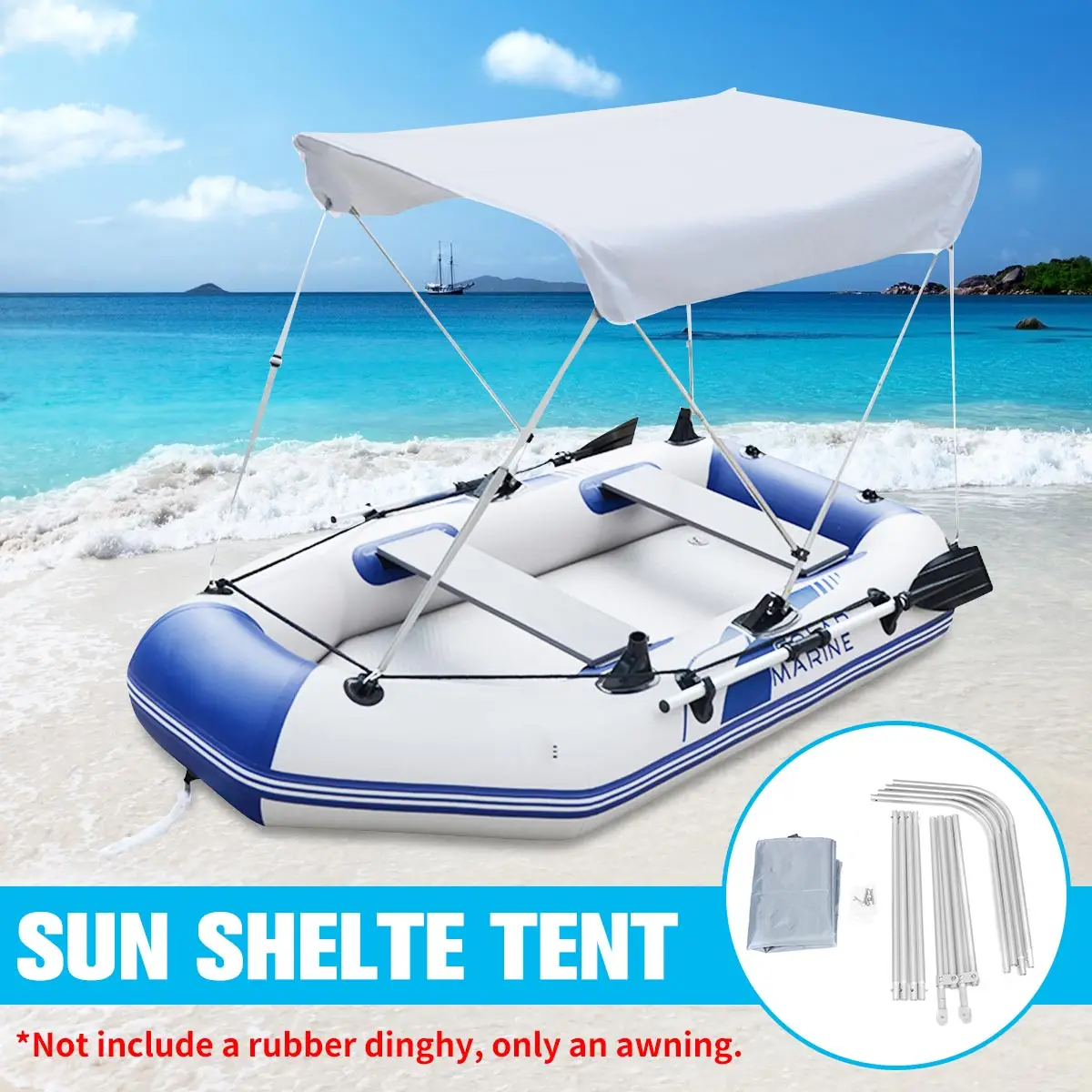 Tubes 4 Aluminum Round Bimini Top Uv Waterproof 1000d Boat - AliExpress