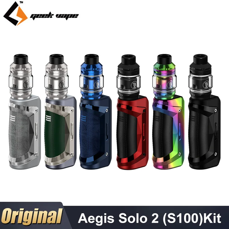 Original-Geekvape-S100-Aegis-Solo-2-Kit-100W-18650-Battery-Z-Subohm ...