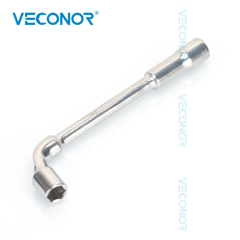 10mm L Type Angled Socket Wrench Spanner With Thru Hole, Chome Vanadium ...