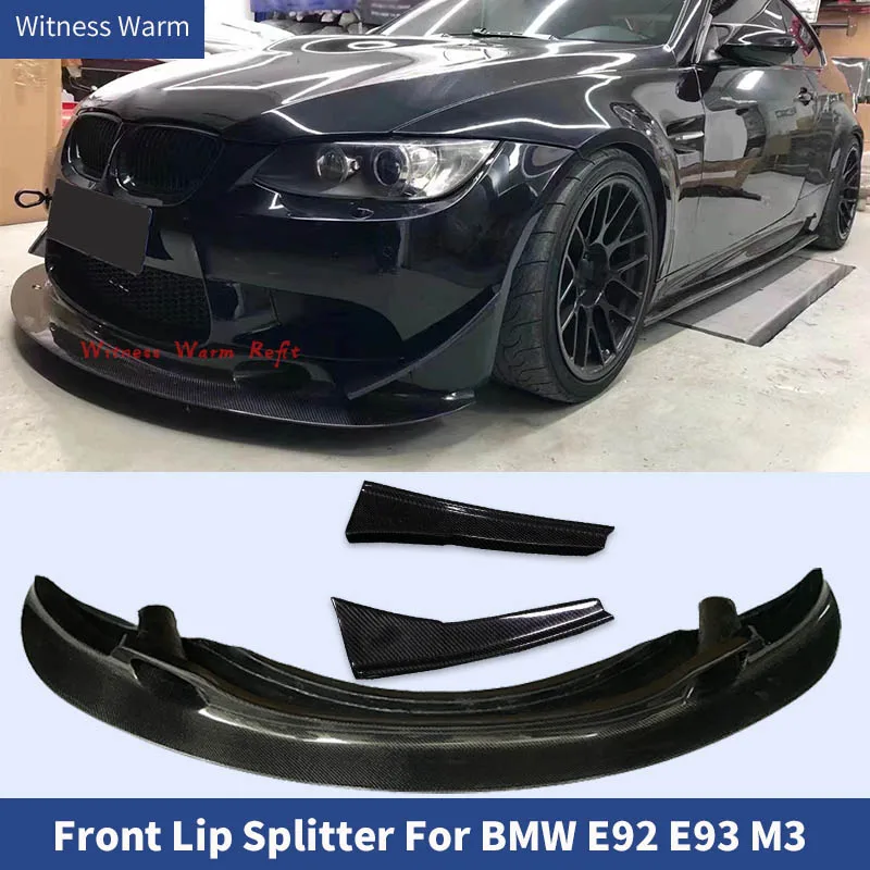 GT4-Style-Carbon-Fiber-Front-Bumper-Shovel-Chin-Lip-Wind-Knife-For-BMW ...