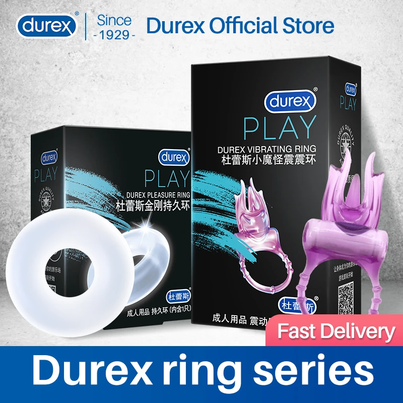 Durex Sex toys for women Pleasure Penis Ring Play Vibrator for Women Man G Spot Clitoris for ...