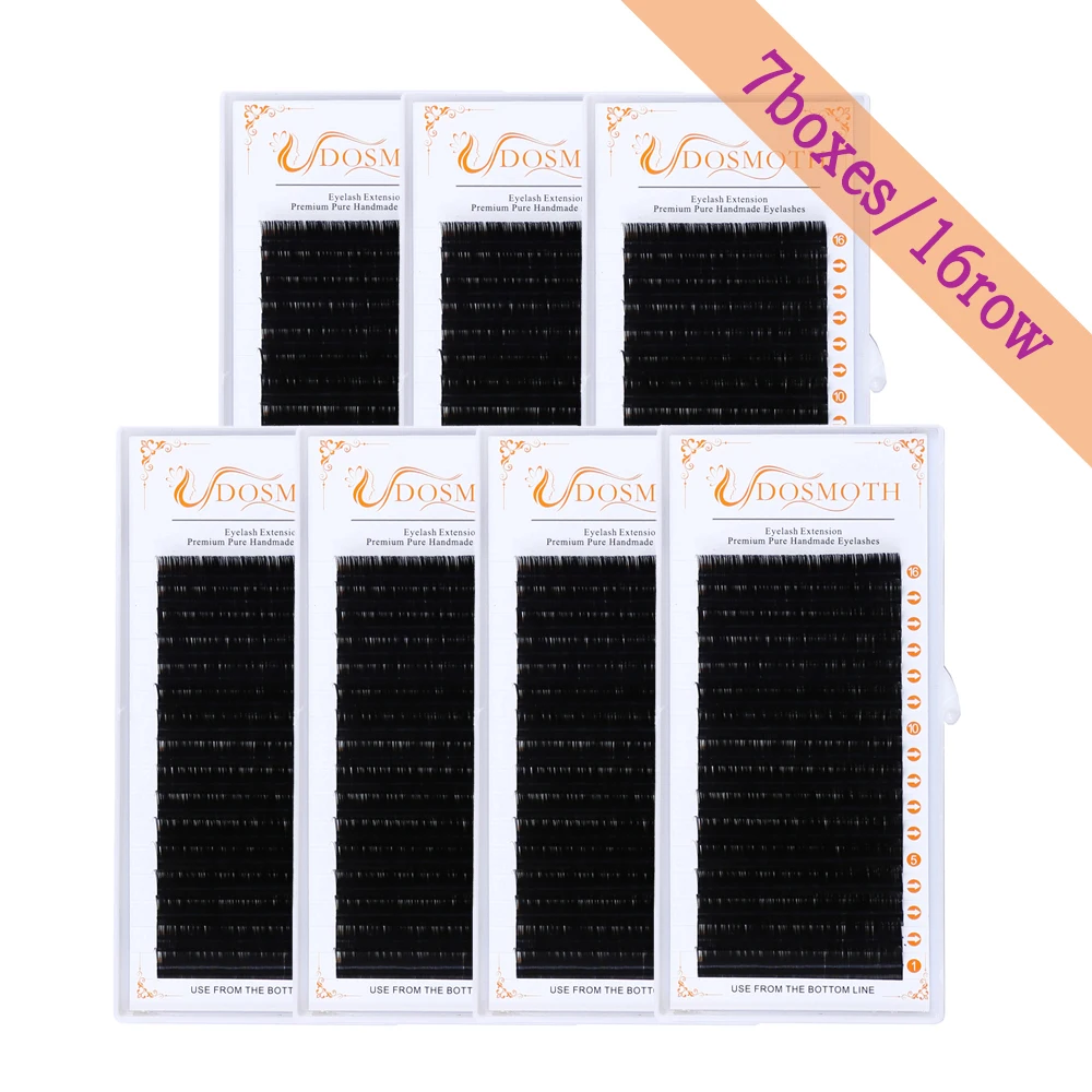 7 Trays 16rows/case Individual Mink Eyelash Extensions Supples False ...
