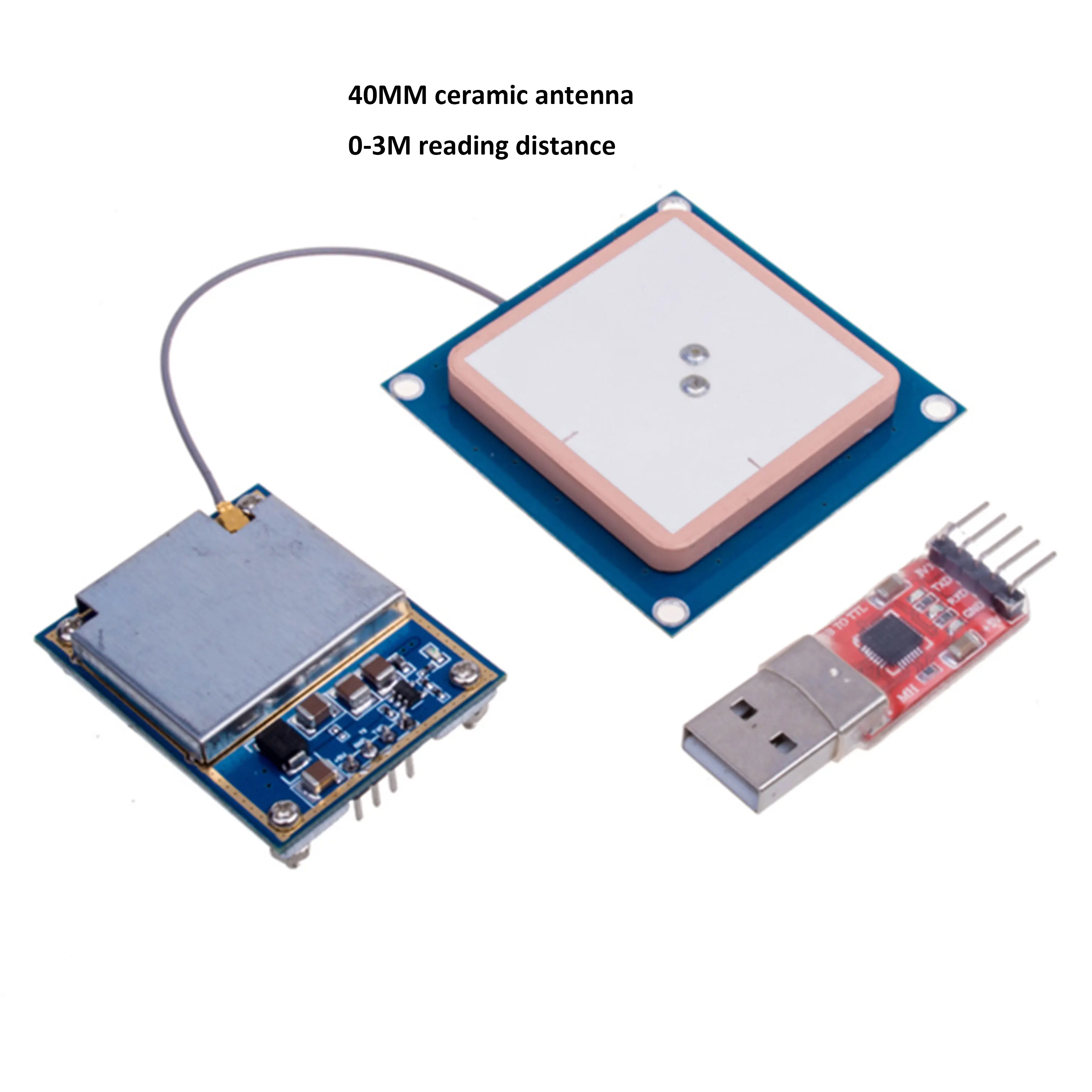 Módulo Lector 3m UHF RFID, con demostración gratuita y Antena de ...