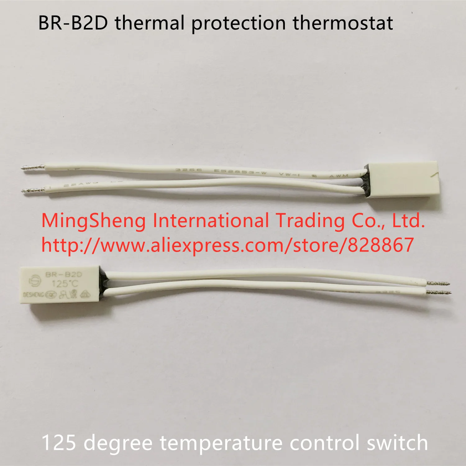 Original new 100% BR-B2D thermal protection thermostat 125 degree ...