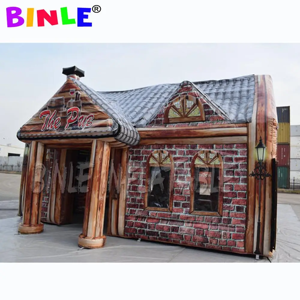 Special Aussie 8x6x5mH giant inflatable pub inflatable Tiki hut bar ...