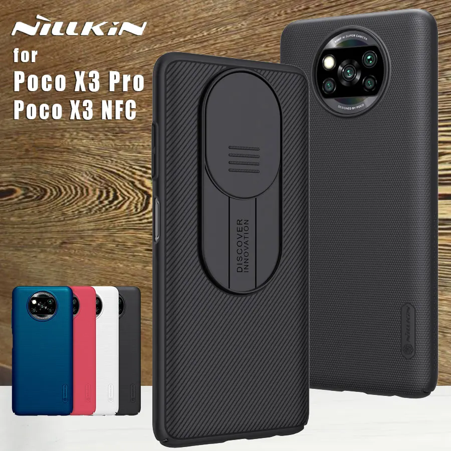 Nillkin capa traseira fosca para xiaomi poco x3 pro nfc, versão global ...