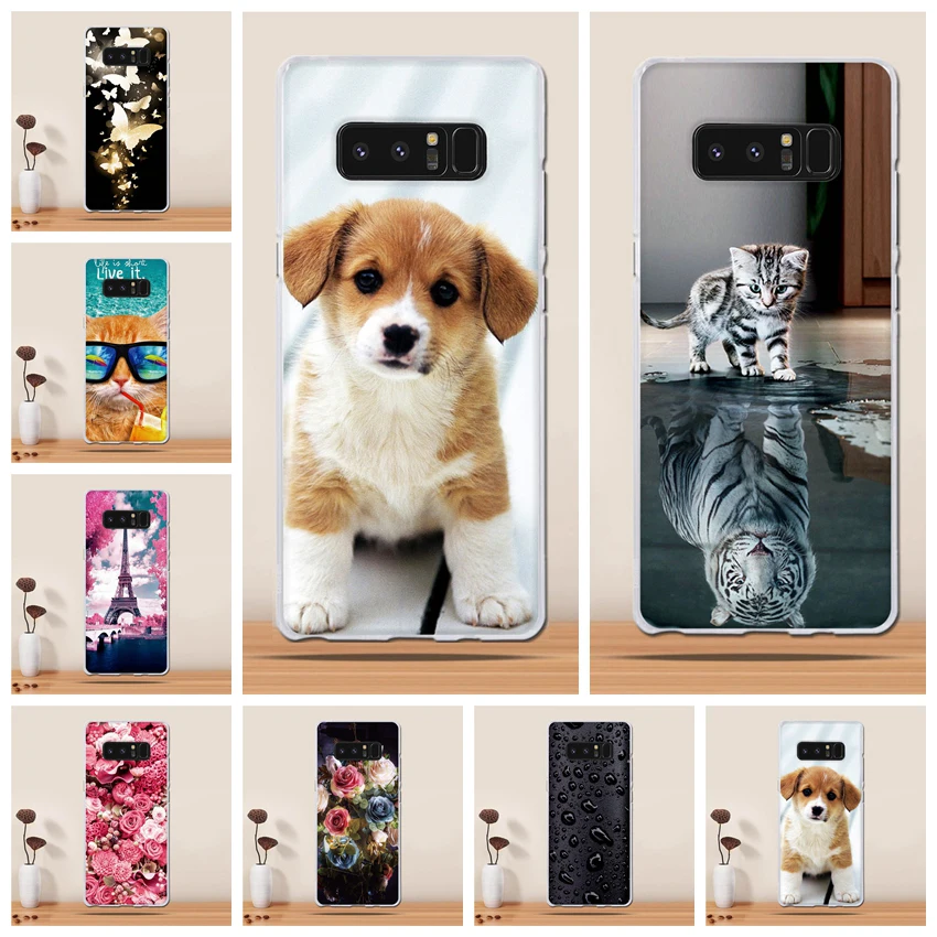 Funda de teléfono para Samsung Galaxy Note 8, carcasa trasera de TPU ...