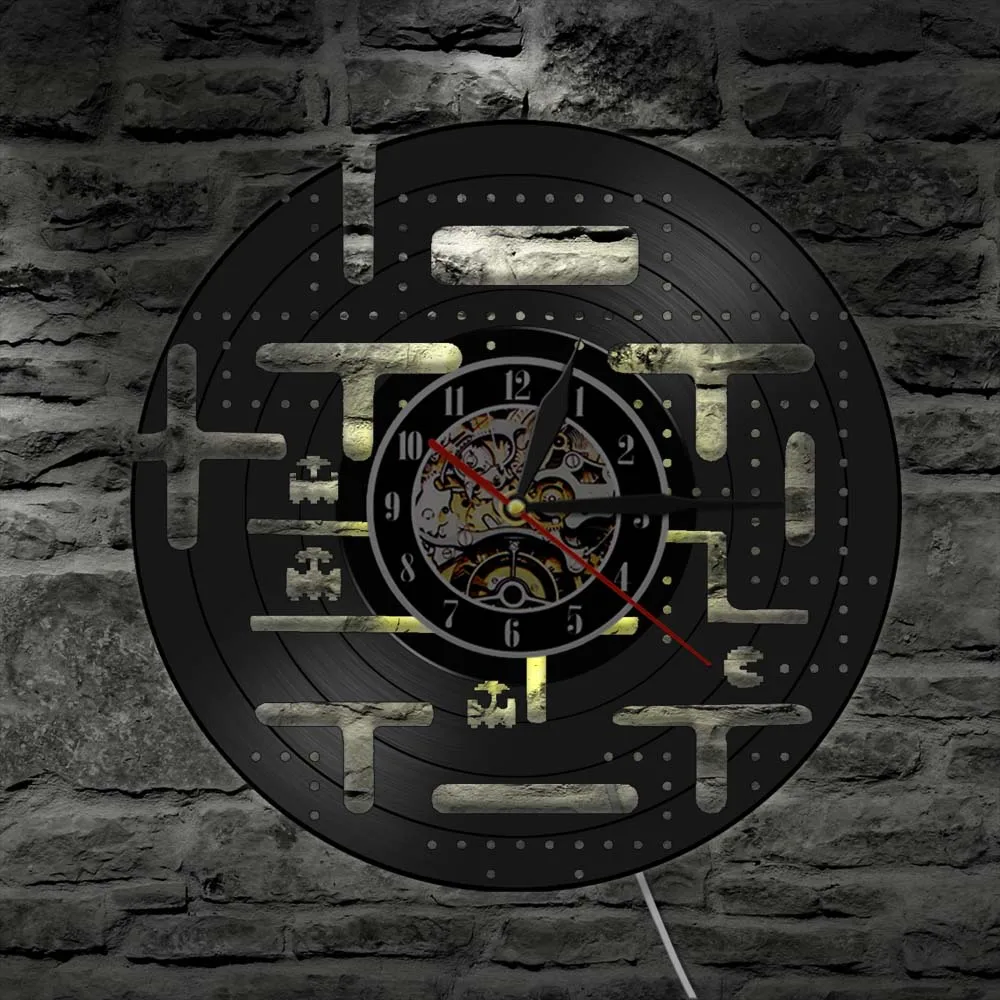 Video-Game-Vintage-Wall-Clock-Made-Of-Vinyl-Record-for-Kid-Room-Gamer ...