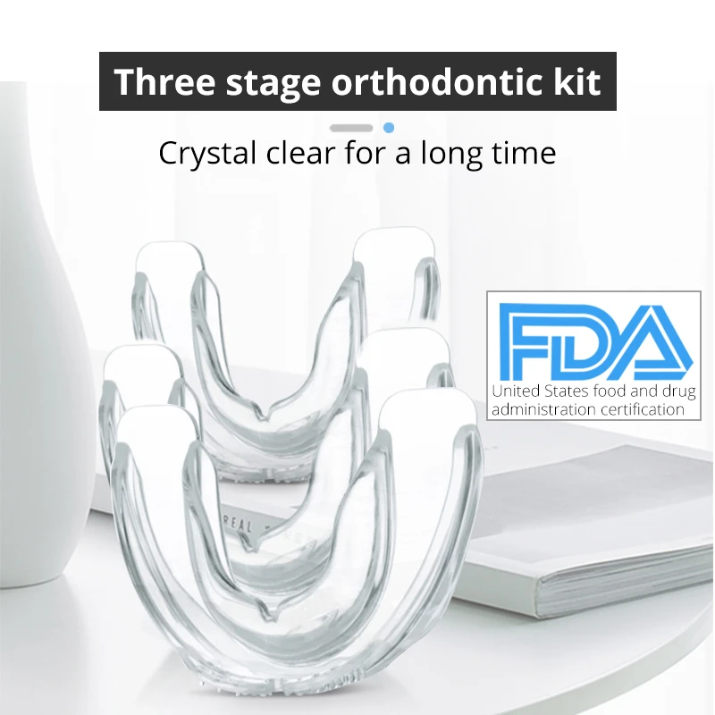 Three Stages Silicone Tooth Invisible Orthodontic Set Dental Appliance ...
