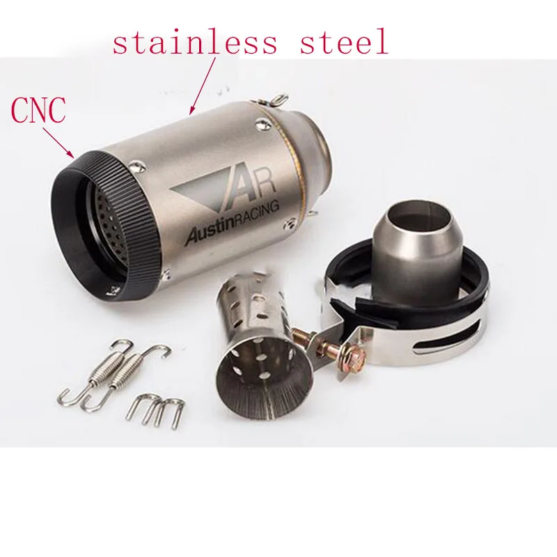 51mm motorcycle austin racing exhaust pipe muffler large displacement ...