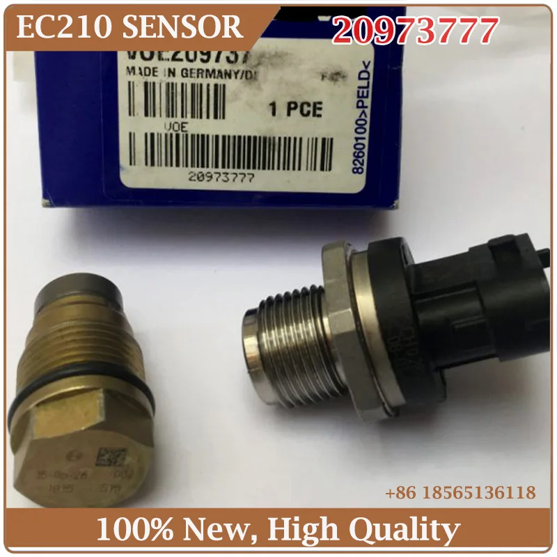 Ec210 High Quality Fuel Pressure Sensor 0281002937 20973777 Excavator ...