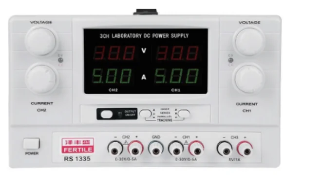RS1335/RS1333/RS1332 3 채널 3CH 고정밀 DC 안정화 전원 공급 장치, 30V,5A/3A/2A,3 자리 ...