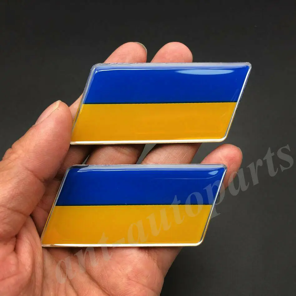 2x-Ukraine-Flag-Car-Emblem-Badge-Fender-Motorcycle-Fairing-Decals ...