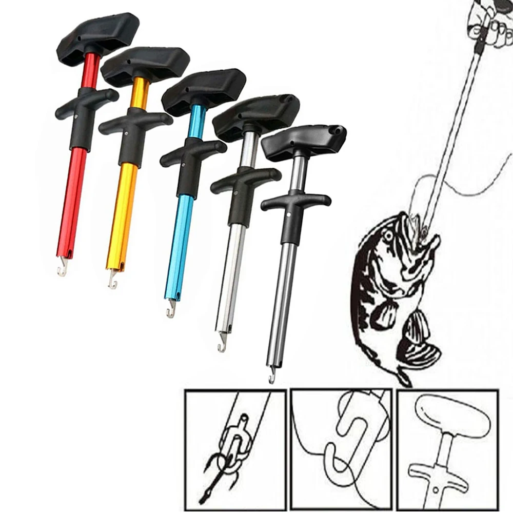 T-Type-Fishing-Hook-Remover-With-Squeeze-Puller-Handle-Extractor-Puller ...