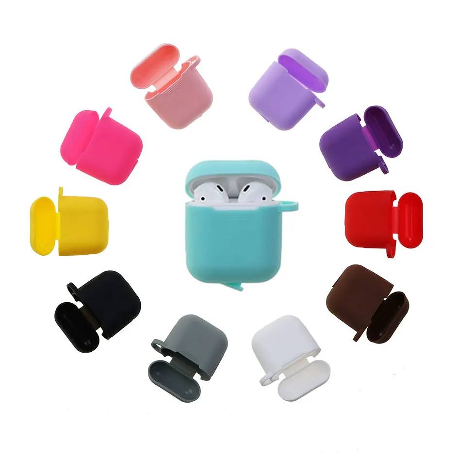 For Airpods 1/2 Soft Silicone Earphone Cover Air Pods Case Earpods ...