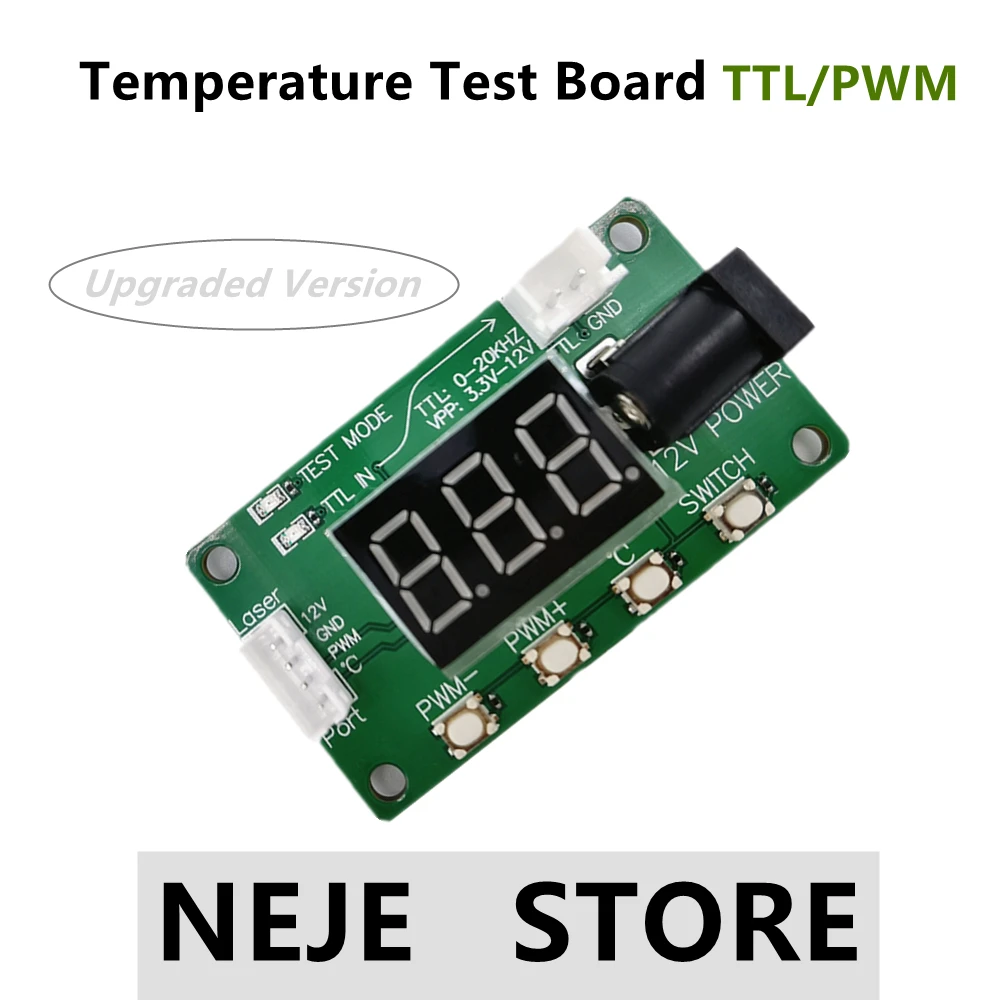 Neje Upgraded Version Temperature Test Board Ttl/pwm Tester, For Laser ...