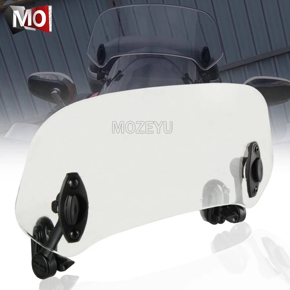 Motorcycle-Windshield-Extension-Spoiler-Windscreen-Air-Deflector-For ...