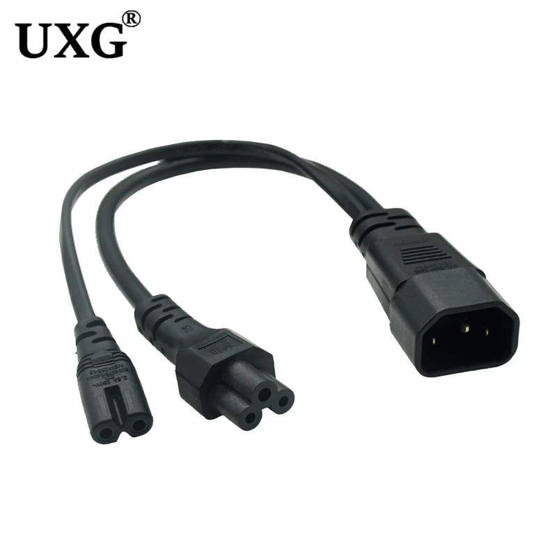 Y-Type-Splitter-Power-Cord-IEC320-C14-Plug-3-Prong-Male-Power-Cable ...