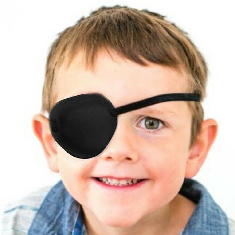 Child Eye Patch Concave Soft Foam Pad Adjustable Length Washable Eye ...