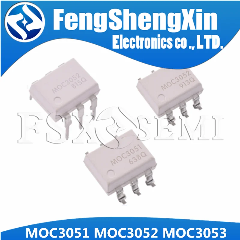 10pcs Moc3050 Moc3051 Moc3052 Moc3053 Dip6 Dip Sop6 Sop Optical Coupler ...