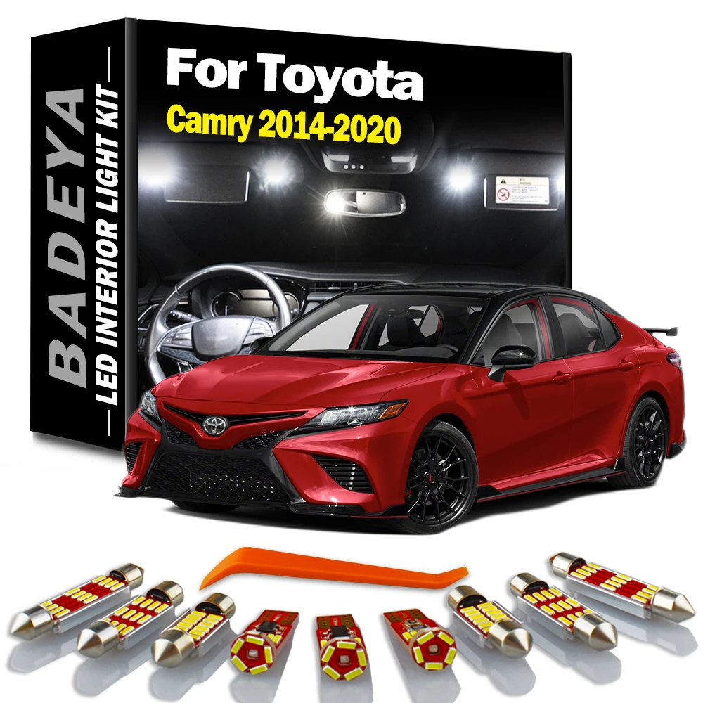 Badeya 14pcs Canbus Led Interior Map Dome Light Kit For Toyota Camry ...