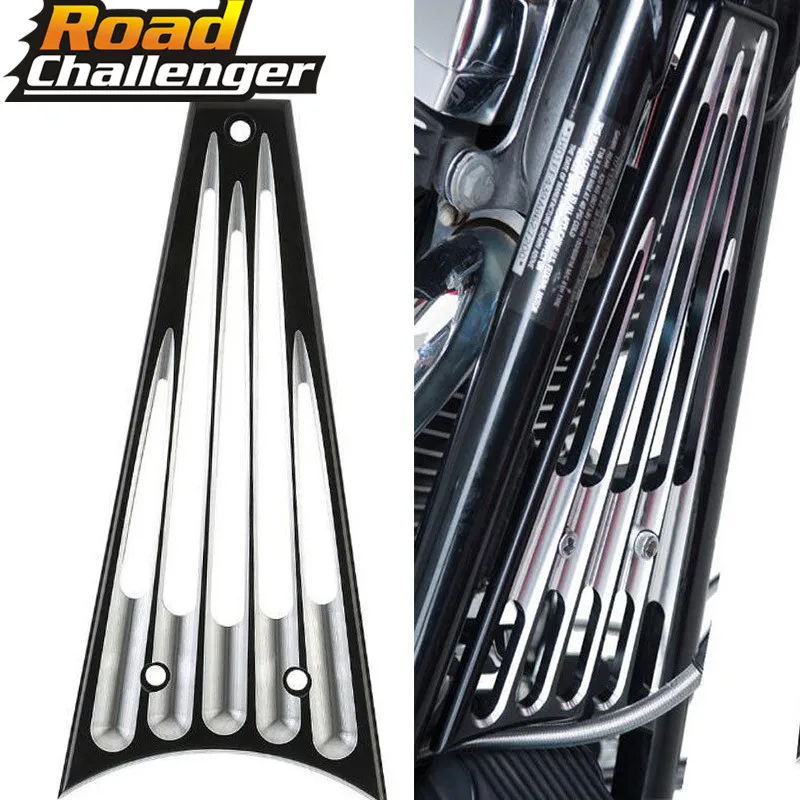 Black BILLET FRAME GRILL For harley Touring Street Glide FLHX Road King ...