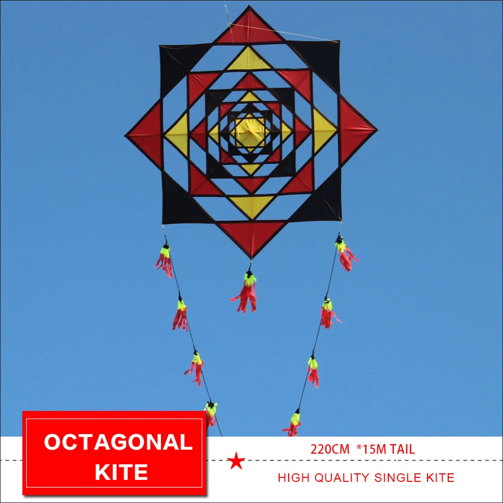 new arrival 2m Octagonal kite gossip ripstop nylon|Kites & Accessories ...