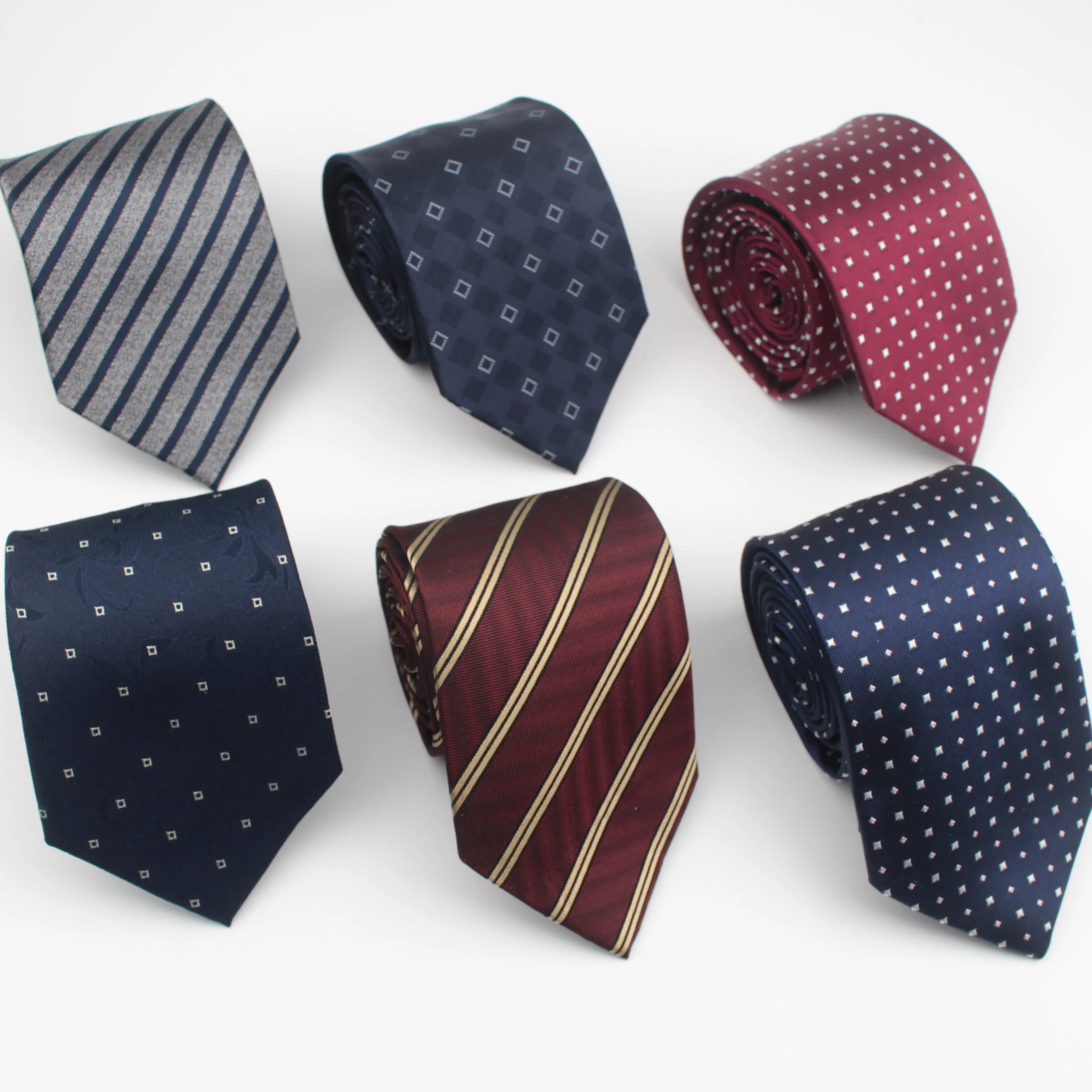 New-Luxury-100-Natural-Silk-Neck-Tie-for-Mens-Formal-Shirt-Geometric ...