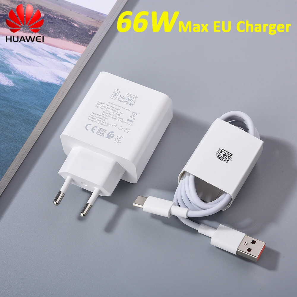 Original Huawei 66W Charger EU Fast Charging Wall Adapter 6A ...