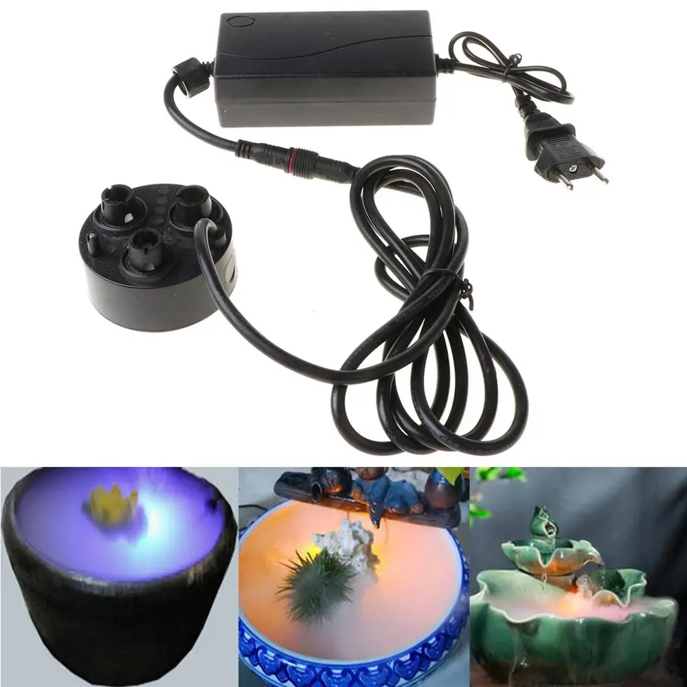 3 Head Mist Maker Atomizer Ultrasonic Air Humidifier Fogger Nebulizer ...