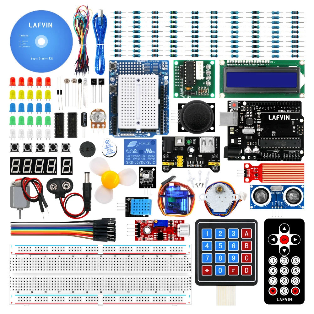 Lafvin For Uno Project Super Starter Kit For Arduino For Uno R3 With ...
