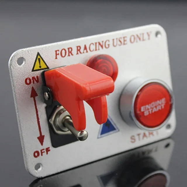 12V Racing Car Auto Ignition Switch Panel Engine Start LED Push Button ...