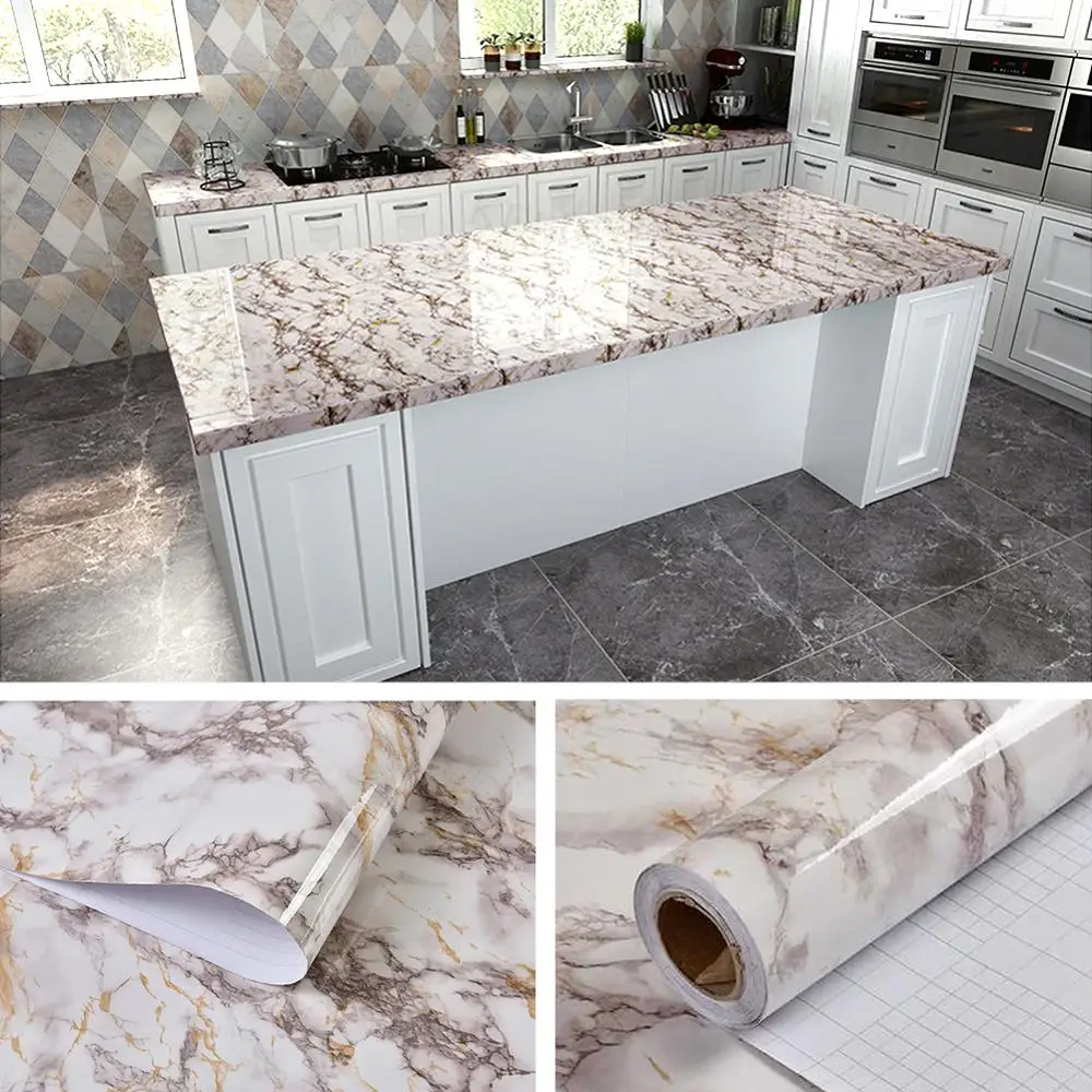 Wallpaper & Wallpapering Supplies Wallpaper Livelynine Marble Wallpaper ...
