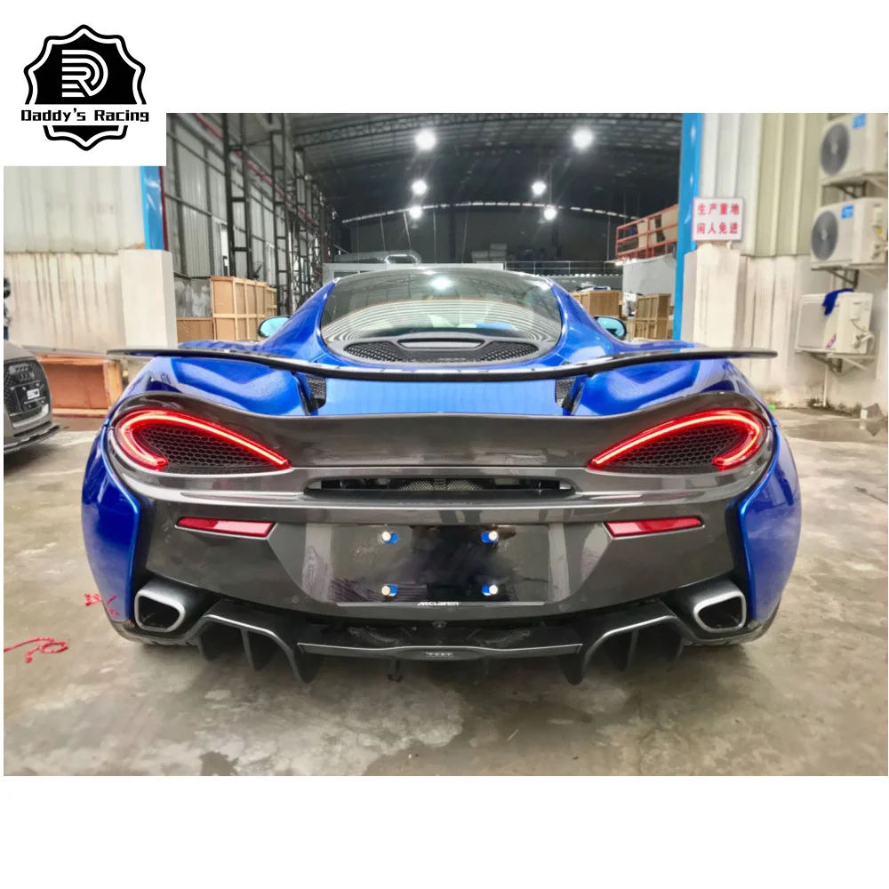 Carbon Fiber Rear Trunk Spoiler GT Wing Fit For 2015 2017 570S 570GT ...