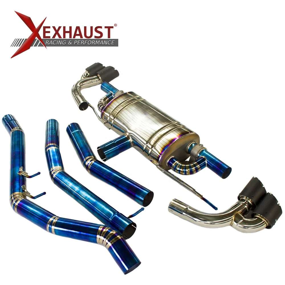 For BMW X5 X6 3 0T F16 2009 2017 Titanium Catback Exhaust Pipes Exhaust